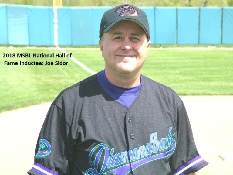 2018 MSBL National Hall of Fame Inductee: Joe Sidor, OHIO MSBL - Men's ...