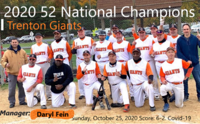 Trenton Giants Topple Phillies for South Jersey 52+ National Jim Malik ...