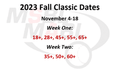 MSBL Fall Classic - Men's Senior Baseball league