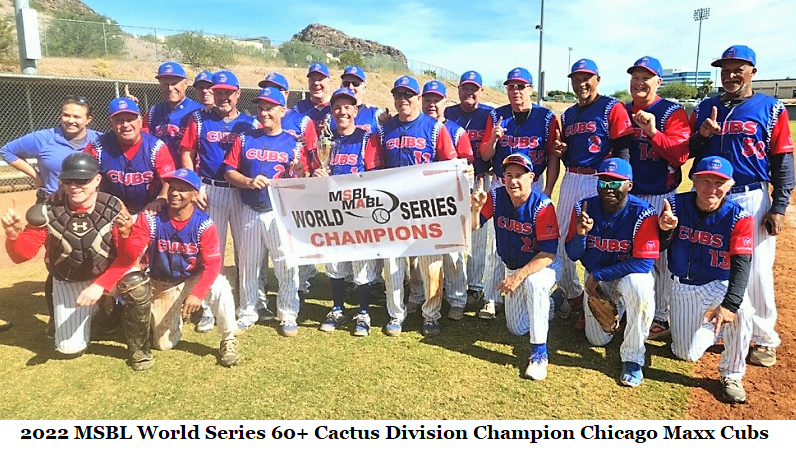 2022 60+ Cactus - Men's Senior Baseball league