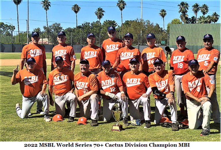 2022 70+ Cactus - Men's Senior Baseball league