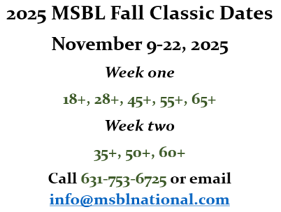 MSBL Fall Classic - Fall Classic Tournament Register