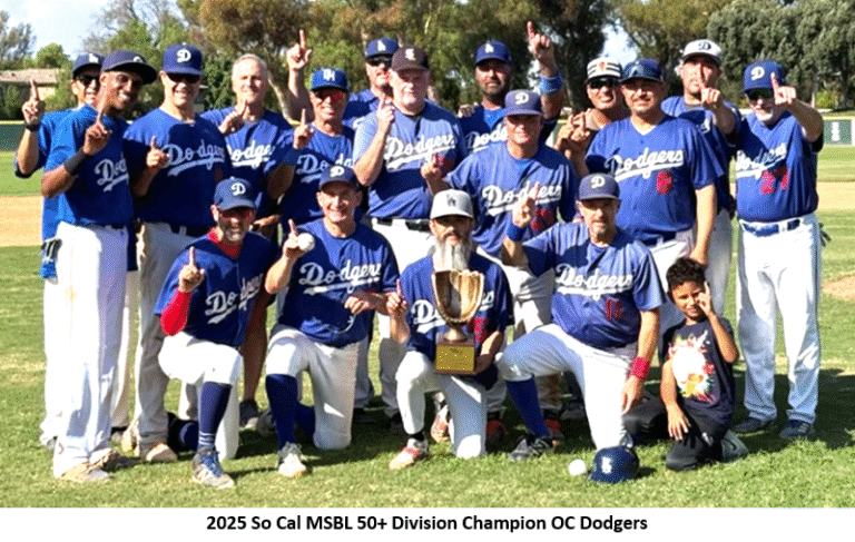 2025 OC Dodgers Win Championship Series Over Angels for 50+ Title in So Cal MSBL - Men's Senior ...