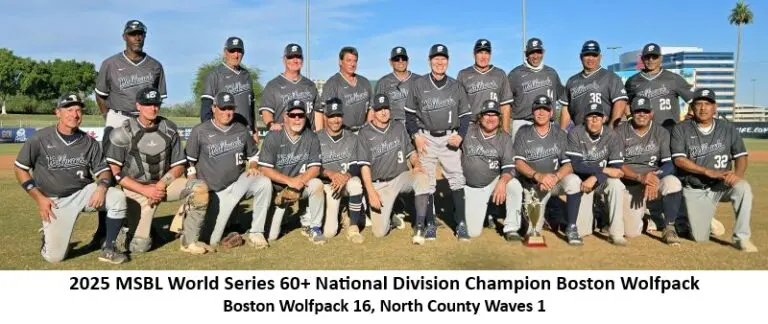 2025 60+ National - Men's Senior Baseball league