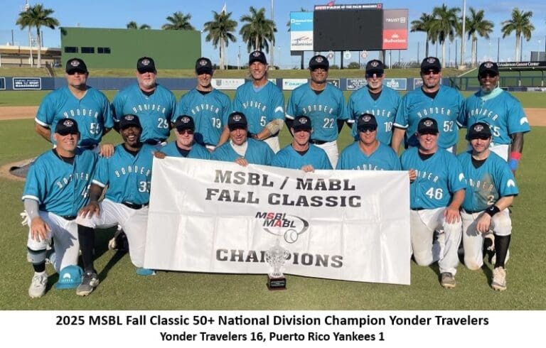 MSBL Fall Classic | Men's Senior Baseball league