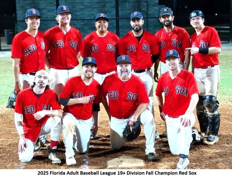 2025 Red Sox Blank Braves for 19+ Fall Division Title in Florida Adult ...